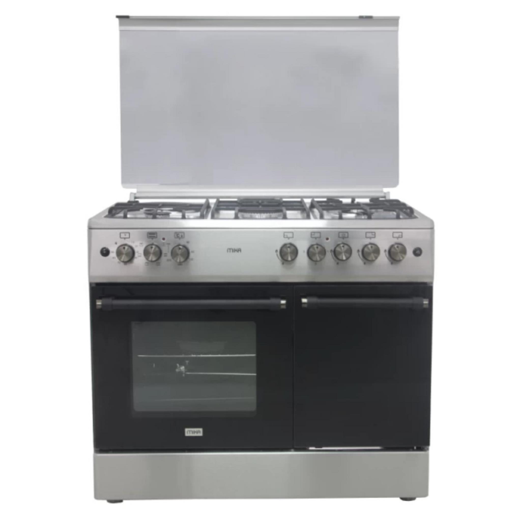 Mika 4 Gas + 2 Electric 90×60 Electric Oven + Gas Storage Standing ...
