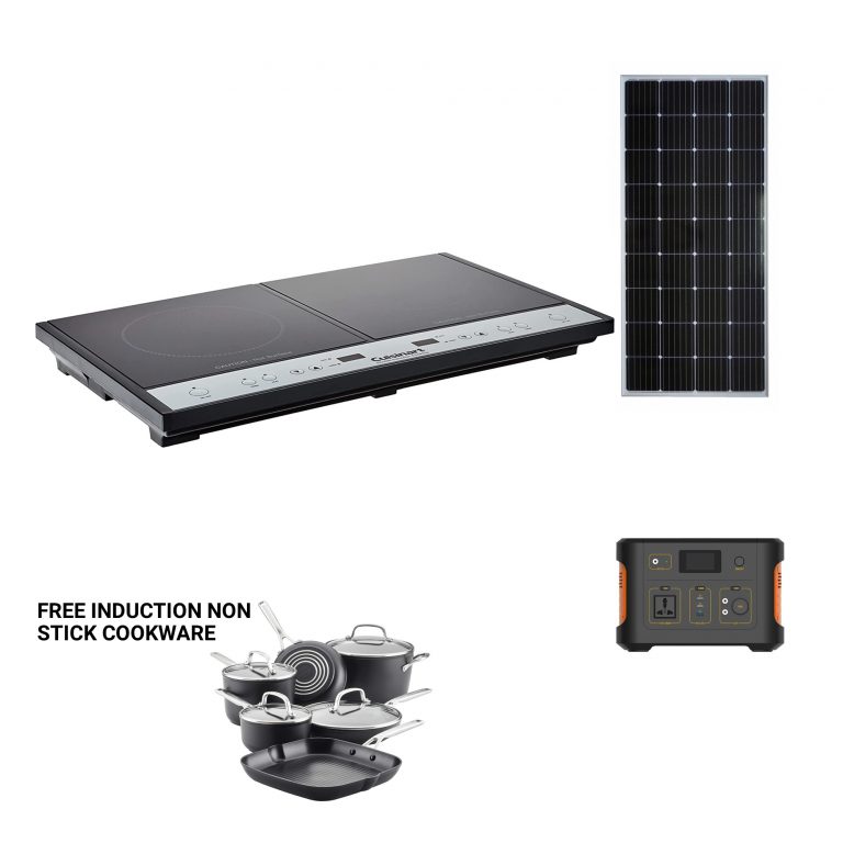 Double Induction Burner Solar 10Hrs Cooker + Free Cookware - Lipa pole ...