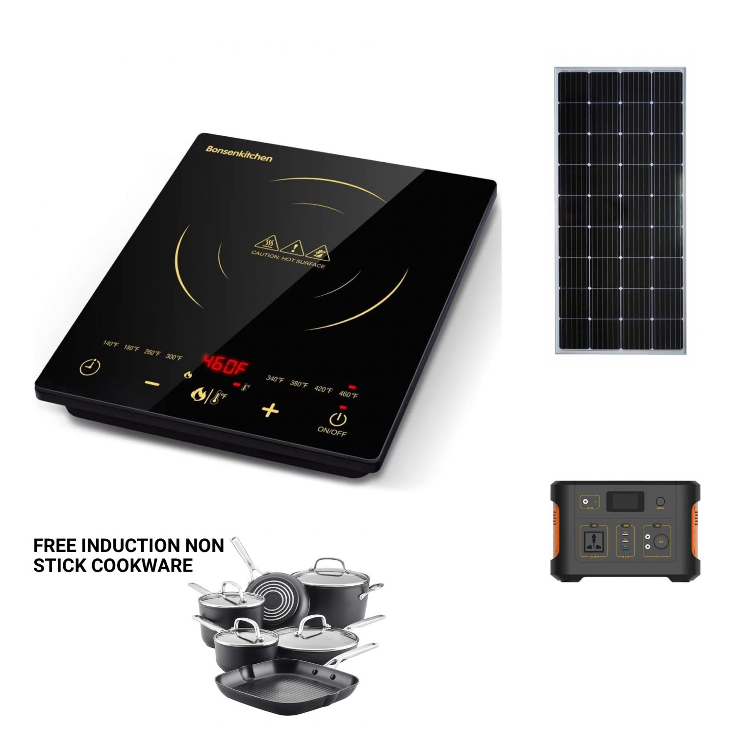 Single Induction Burner Solar 12Hrs Cooker + Free Cookware - Lipa pole ...