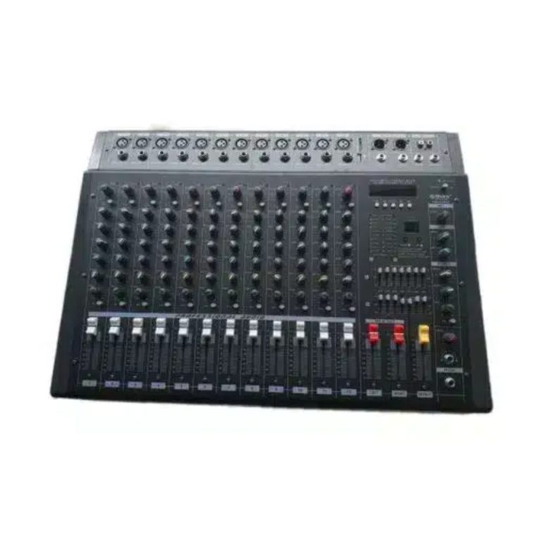 Max PMX1208DU 2000W 12-Channel Bluetooth USB Powered Mixer – Crystal ...