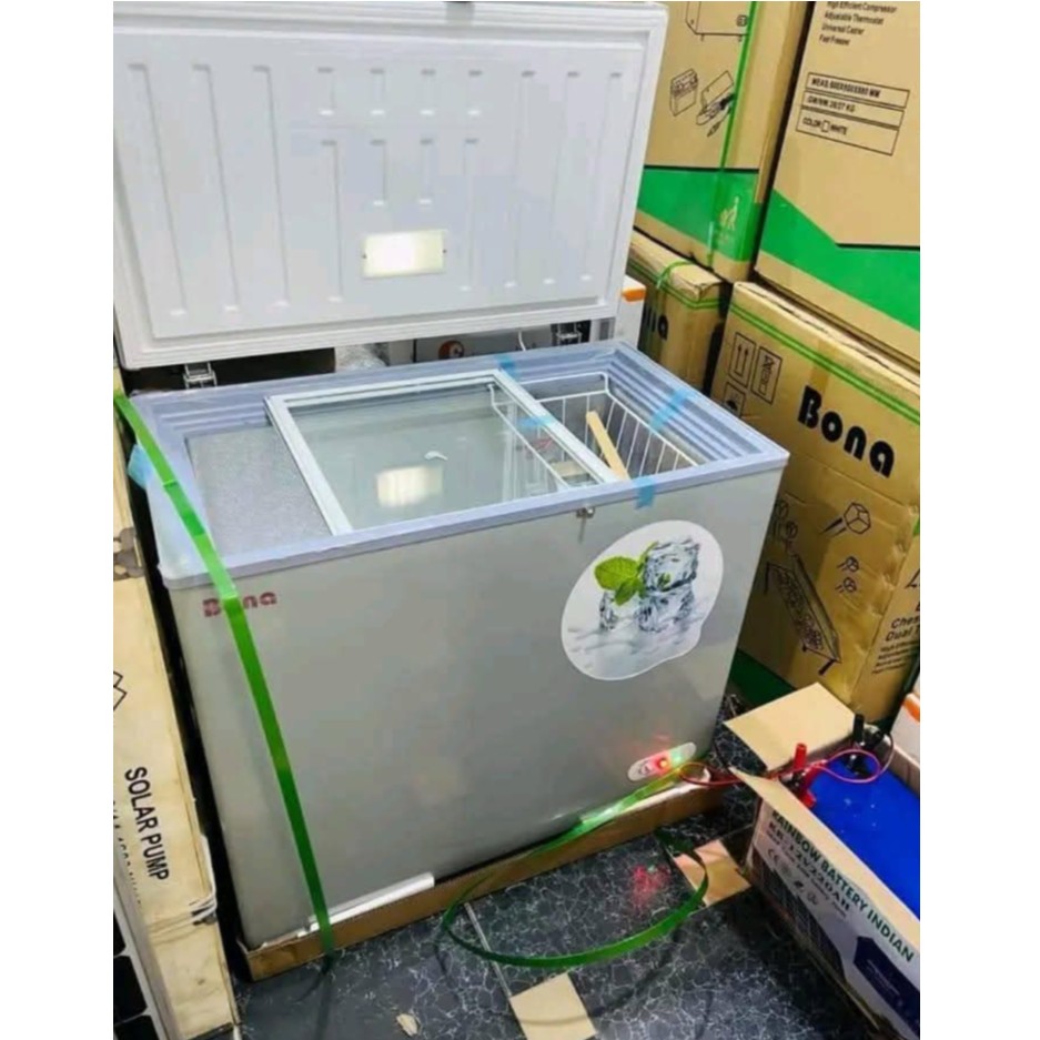 Bona 360L Solar Chest Freezer with 500W Solar Panel & 250Ah Battery ...