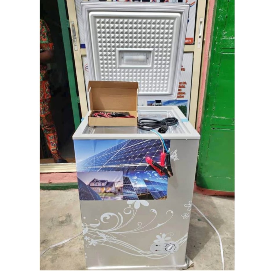 Complete Solar 60L Chest Freezer with 200W Solar Panel & 100Ah Battery ...