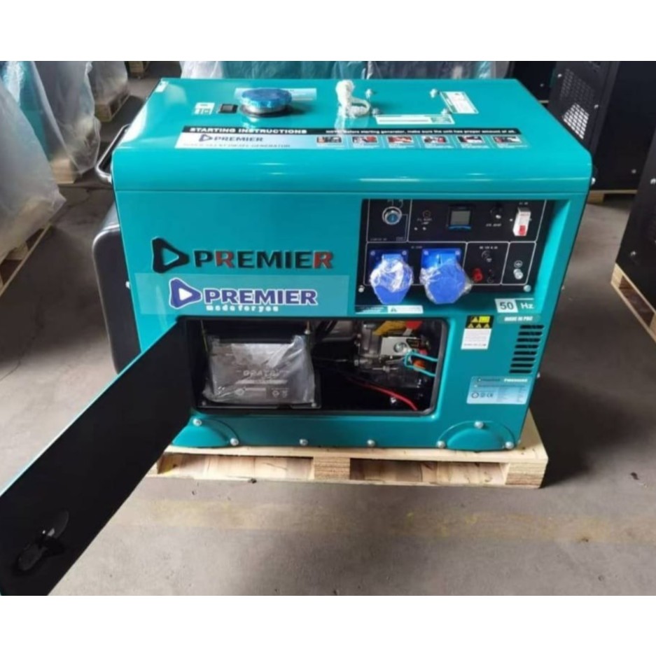 Premier 6.6kVA Silent Diesel Generator – 1-Phase, No ATS - Lipa pole ...